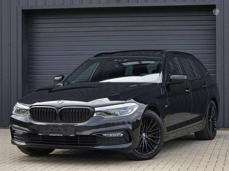 Black BMW 520 2017 in Kaunas, with an engine capacity of 2.00 L and mileage of 287 thousand km for 16950 €, photo 6 on AUTOMOTO.COM.LV