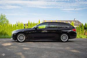 Black BMW 520 2017 in Elektrenai, with an engine capacity of 2.00 L and mileage of 222 thousand km for 17800 €, photo 5 on AUTOMOTO.COM.LV