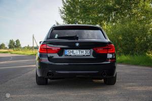 Black BMW 520 2017 in Elektrenai, with an engine capacity of 2.00 L and mileage of 222 thousand km for 17800 €, photo 7 on AUTOMOTO.COM.LV