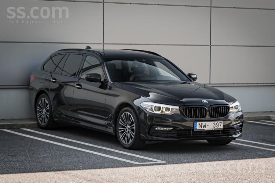 Black BMW 520 2017 in Riga, with an engine capacity of 2.00 L and mileage of 269 thousand km for 14995 €, photo 4 on AUTOMOTO.COM.LV