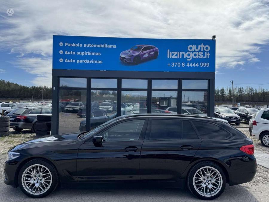 Black BMW 520 2017 in Vilnius, with an engine capacity of 2.00 L and mileage of 207 thousand km for 17500 €, photo 6 on AUTOMOTO.COM.LV