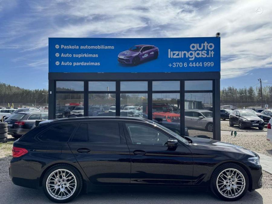 Black BMW 520 2017 in Vilnius, with an engine capacity of 2.00 L and mileage of 207 thousand km for 17500 €, photo 7 on AUTOMOTO.COM.LV