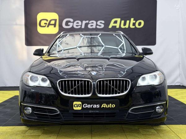 Black BMW 520 2017 in Vilnius, with an engine capacity of 2.00 L and mileage of 334 thousand km for 10500 €, photo 3 on AUTOMOTO.COM.LV