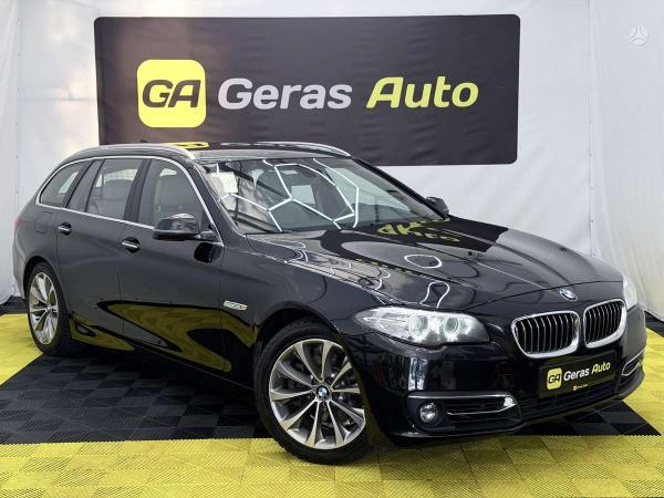 Black BMW 520 2017 in Vilnius, with an engine capacity of 2.00 L and mileage of 334 thousand km for 10500 €, photo 4 on AUTOMOTO.COM.LV