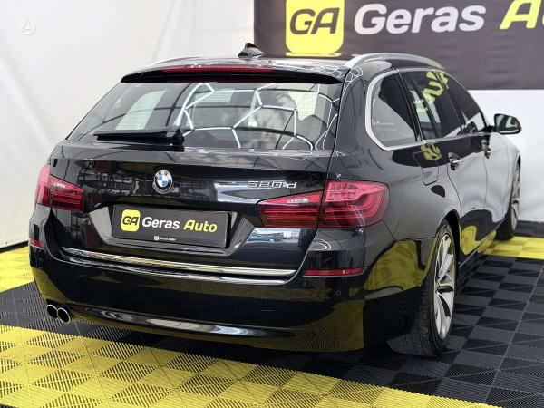 Black BMW 520 2017 in Vilnius, with an engine capacity of 2.00 L and mileage of 334 thousand km for 10500 €, photo 5 on AUTOMOTO.COM.LV