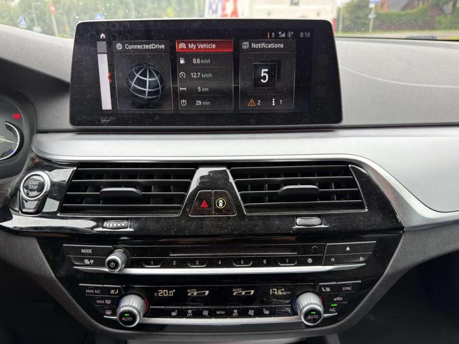 Черный БМВ 520 2017 в Паневежис, объемом двигателя 2.00 л и пробегом 330 тыс. км за 12999 €, фото 27 на AUTOMOTO.COM.LV
