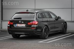 Black BMW 520 2017 in Riga, with an engine capacity of 2.00 L and mileage of 231 thousand km for 12250 €, photo 5 on AUTOMOTO.COM.LV