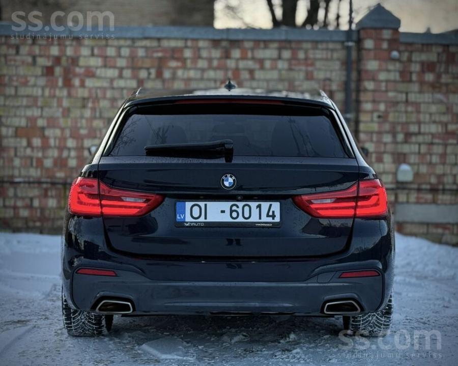 Black BMW 520 2018 in Riga, with an engine capacity of 2.00 L and mileage of 250 thousand km for 18450 €, photo 5 on AUTOMOTO.COM.LV