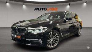 Black BMW 520 2018 in Vilnius, with an engine capacity of 2.00 L and mileage of 245 thousand km for 21555 €, photo  on AUTOMOTO.COM.LV