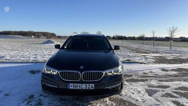 Black BMW 520 2018 in Siauliai, with an engine capacity of 2.00 L and mileage of 213 thousand km for 17100 €, photo 1 on AUTOMOTO.COM.LV