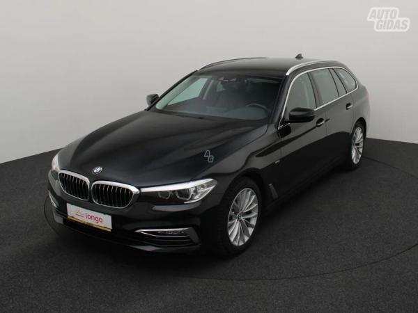 Melns BMW 520 2018 Viļņa, ar dzinēja tilpumu 2.00 L un nobraukumu 258 tūkst. km par 16599 €, foto  vietnē AUTOMOTO.COM.LV