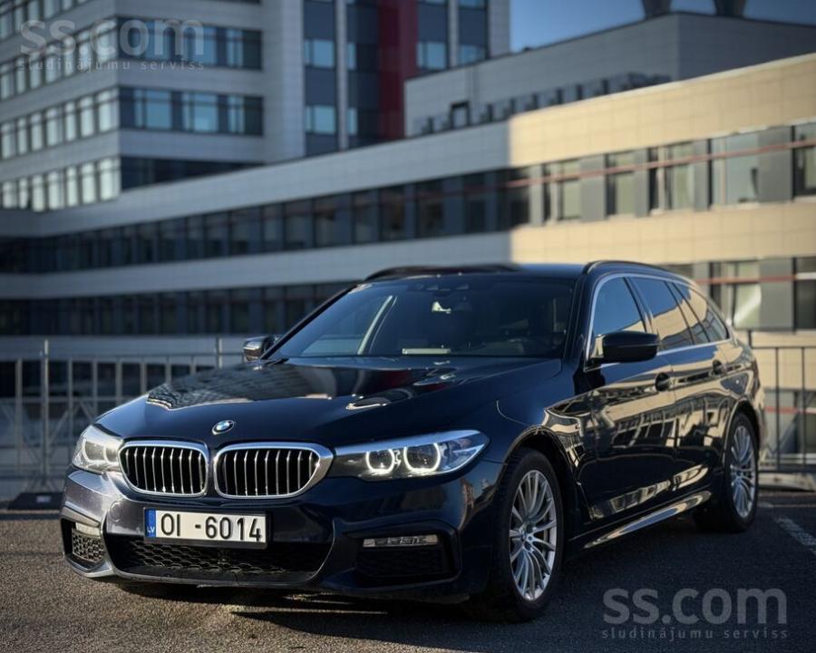 Black BMW 520 2018 in Riga, with an engine capacity of 2.00 L and mileage of 252 thousand km for 16450 €, photo 1 on AUTOMOTO.COM.LV