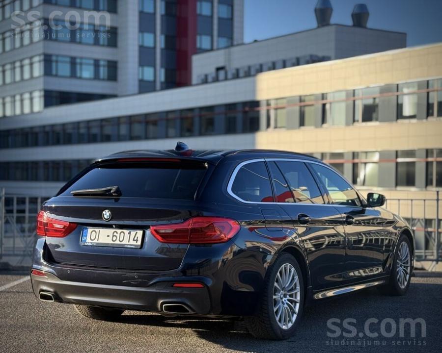 Black BMW 520 2018 in Riga, with an engine capacity of 2.00 L and mileage of 252 thousand km for 16450 €, photo 5 on AUTOMOTO.COM.LV