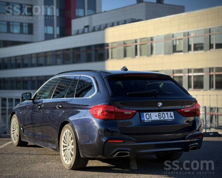 Black BMW 520 2018 in Riga, with an engine capacity of 2.00 L and mileage of 252 thousand km for 16450 €, photo 7 on AUTOMOTO.COM.LV