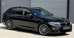 Black BMW 520 2018 in Utena, with an engine capacity of 2.00 L and mileage of 188 thousand km for 18900 €, photo 4 on AUTOMOTO.COM.LV