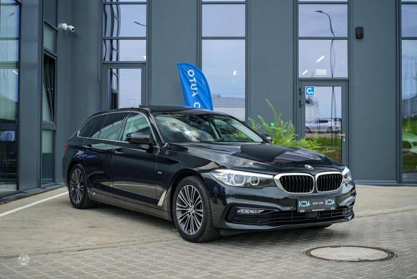 Black BMW 520 2018 in Kaunas, with an engine capacity of 2.00 L and mileage of 193 thousand km for 18450 €, photo 1 on AUTOMOTO.COM.LV