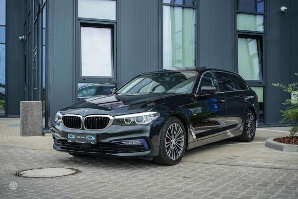 Black BMW 520 2018 in Kaunas, with an engine capacity of 2.00 L and mileage of 193 thousand km for 18450 €, photo 2 on AUTOMOTO.COM.LV