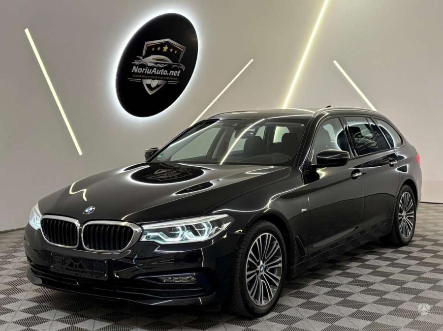 Black BMW 520 2018 in Marijampole, with an engine capacity of 2.00 L and mileage of 218 thousand km for 16950 €, photo 10 on AUTOMOTO.COM.LV