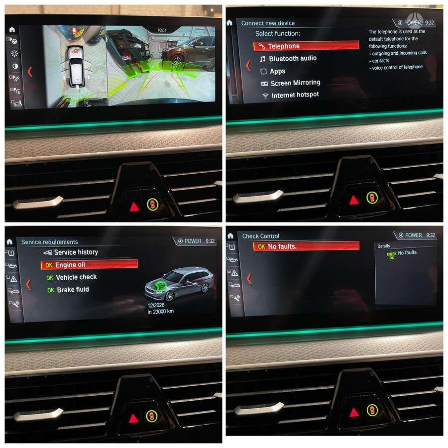 Black BMW 520 2018 in Klaipeda, with an engine capacity of 2.00 L and mileage of 281 thousand km for 15500 €, photo 32 on AUTOMOTO.COM.LV