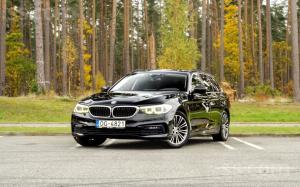 Melns BMW 520 2018 Rīga, ar dzinēja tilpumu 2.00 L un nobraukumu 207 tūkst. km par 17990 €, foto  vietnē AUTOMOTO.COM.LV