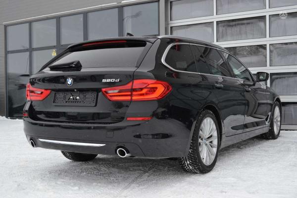 Black BMW 520 2019 in Vilnius, with an engine capacity of 2.00 L and mileage of 171 thousand km for 19000 €, photo 10 on AUTOMOTO.COM.LV