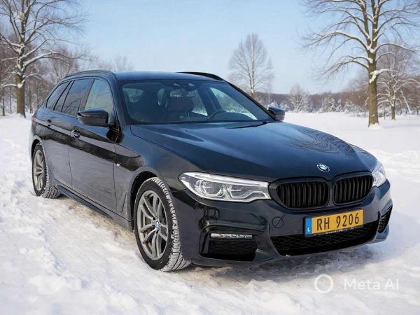 Black BMW 520 2019 in Klaipeda, with an engine capacity of 2.00 L and mileage of 257 thousand km for 21175 €, photo 8 on AUTOMOTO.COM.LV