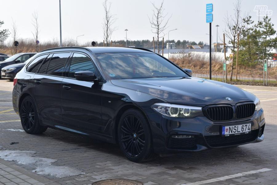 Black BMW 520 2019 in Vilnius, with an engine capacity of 2.00 L and mileage of 264 thousand km for 16500 €, photo 4 on AUTOMOTO.COM.LV