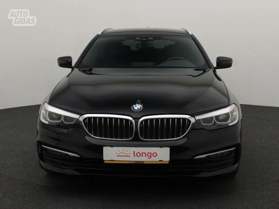 Black BMW 520 2019 in Vilnius, with an engine capacity of 2.00 L and mileage of 146 thousand km for 20999 €, photo 4 on AUTOMOTO.COM.LV