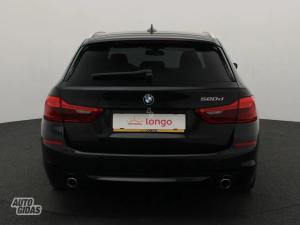Black BMW 520 2019 in Vilnius, with an engine capacity of 2.00 L and mileage of 146 thousand km for 20999 €, photo 6 on AUTOMOTO.COM.LV
