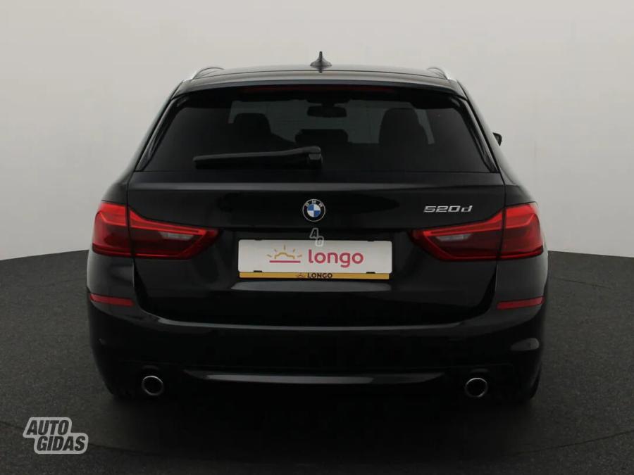 Black BMW 520 2019 in Vilnius, with an engine capacity of 2.00 L and mileage of 146 thousand km for 20999 €, photo 6 on AUTOMOTO.COM.LV