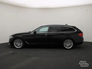 Black BMW 520 2019 in Vilnius, with an engine capacity of 2.00 L and mileage of 146 thousand km for 20999 €, photo 7 on AUTOMOTO.COM.LV