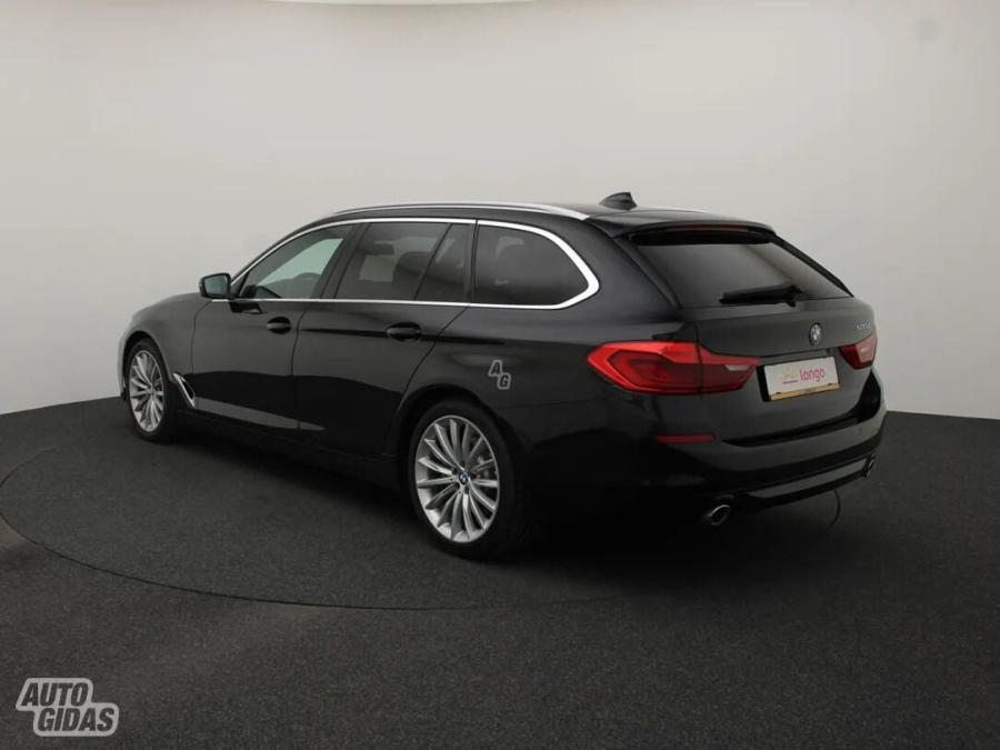 Black BMW 520 2019 in Vilnius, with an engine capacity of 2.00 L and mileage of 146 thousand km for 20999 €, photo 8 on AUTOMOTO.COM.LV