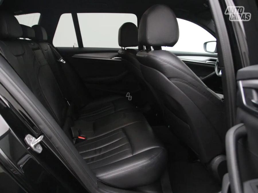 Black BMW 520 2019 in Vilnius, with an engine capacity of 2.00 L and mileage of 146 thousand km for 20999 €, photo 16 on AUTOMOTO.COM.LV