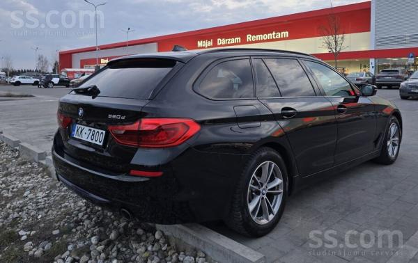 Black BMW 520 2019 in Riga, with an engine capacity of 2.00 L and mileage of 171 thousand km for 18900 €, photo 3 on AUTOMOTO.COM.LV