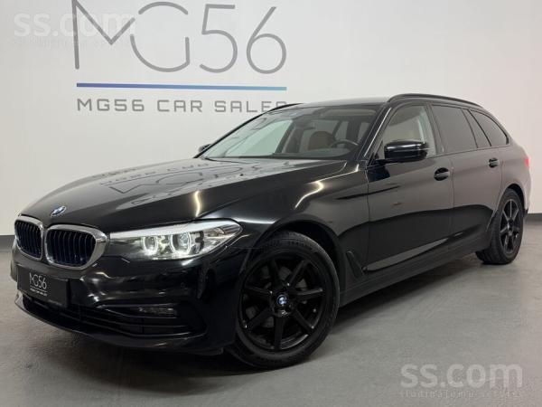 Black BMW 520 2019 in Riga, with an engine capacity of 2.00 L and mileage of 221 thousand km for 18900 €, photo 1 on AUTOMOTO.COM.LV