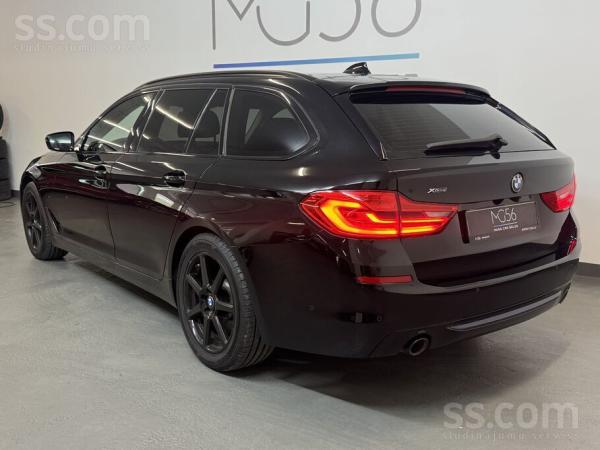 Black BMW 520 2019 in Riga, with an engine capacity of 2.00 L and mileage of 221 thousand km for 18900 €, photo 7 on AUTOMOTO.COM.LV