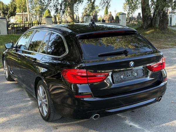 Black BMW 520 2019 in Kaunas, with an engine capacity of 2.00 L and mileage of 263 thousand km for 14150 €, photo 6 on AUTOMOTO.COM.LV