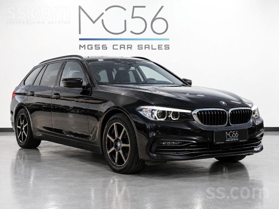 Black BMW 520 2019 in Riga, with an engine capacity of 2.00 L and mileage of 221 thousand km for 18900 €, photo 3 on AUTOMOTO.COM.LV