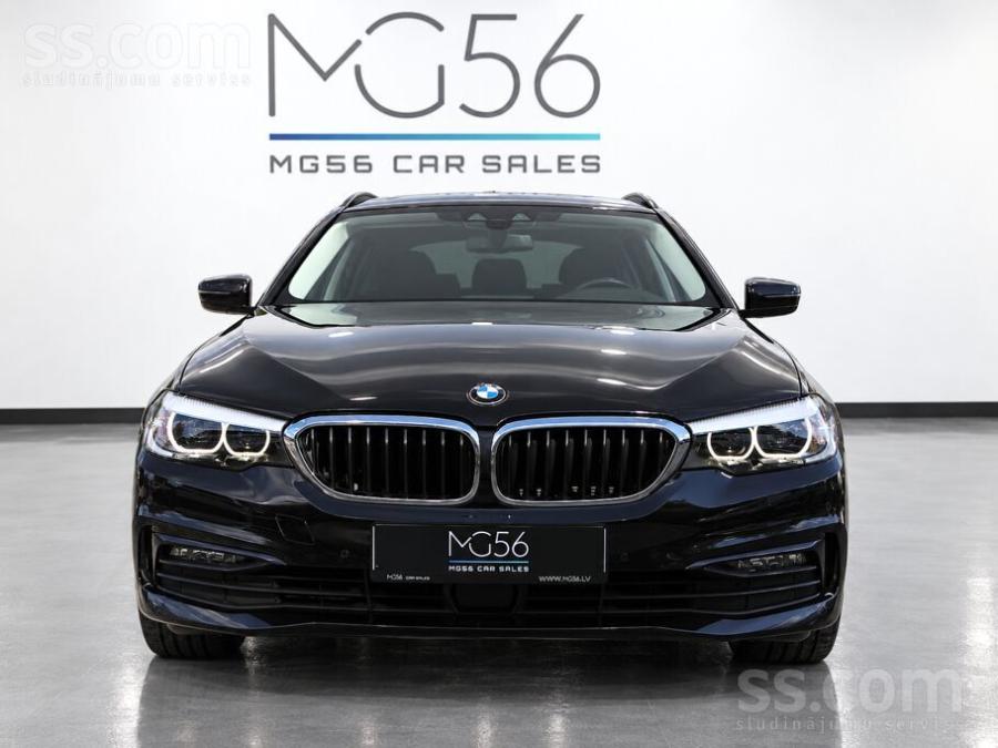 Black BMW 520 2019 in Riga, with an engine capacity of 2.00 L and mileage of 221 thousand km for 18900 €, photo 4 on AUTOMOTO.COM.LV
