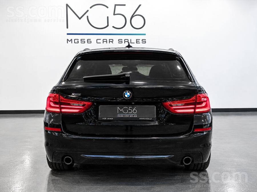 Black BMW 520 2019 in Riga, with an engine capacity of 2.00 L and mileage of 221 thousand km for 18900 €, photo 7 on AUTOMOTO.COM.LV