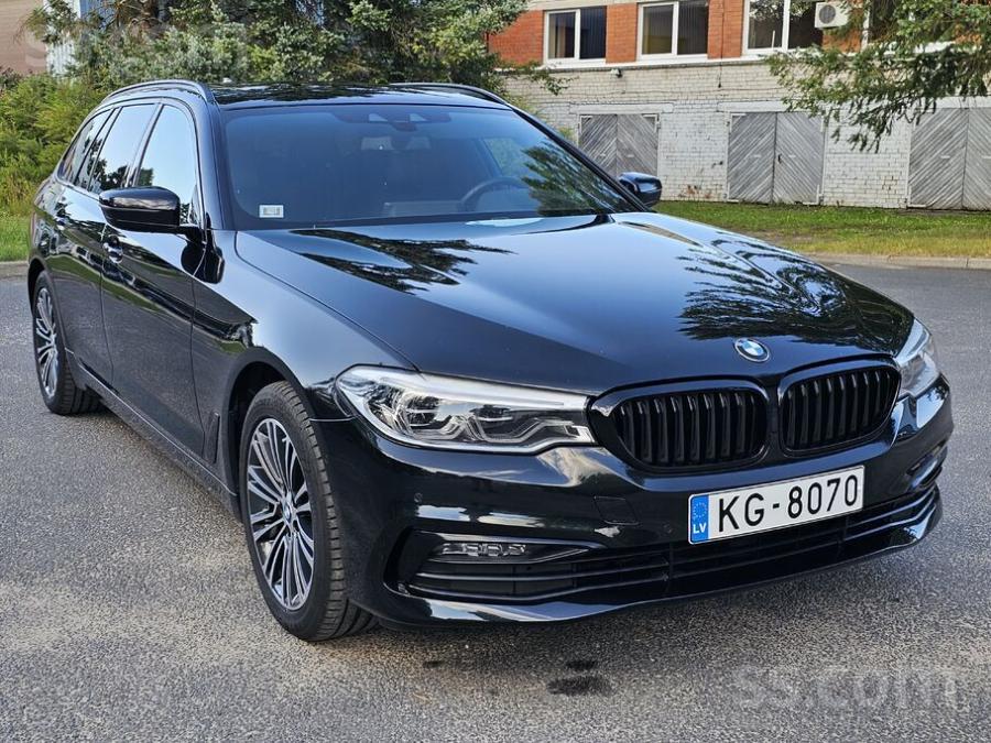 Black BMW 520 2020 in Ogre, with an engine capacity of 2.00 L and mileage of 249 thousand km for 21500 €, photo 1 on AUTOMOTO.COM.LV