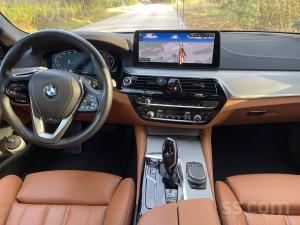 Black BMW 520 2021 in Ogre, with an engine capacity of 2.00 L and mileage of 122 thousand km for 30900 €, photo 9 on AUTOMOTO.COM.LV