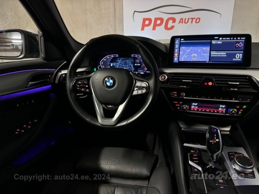 Melns BMW 520 2021 Tallina, ar dzinēja tilpumu 2.00 L un nobraukumu 106 tūkst. km par 31500 €, foto 6 vietnē AUTOMOTO.COM.LV