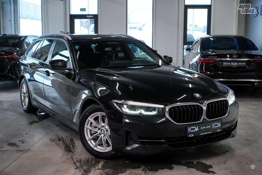 Black BMW 520 2021 in Marijampole, with an engine capacity of 2.00 L and mileage of 260 thousand km for 21450 €, photo 2 on AUTOMOTO.COM.LV