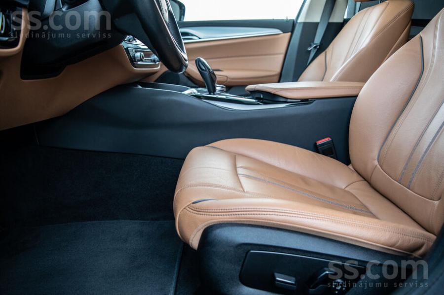 Black BMW 520 2021 in Riga, with an engine capacity of 2.00 L and mileage of 207 thousand km for 22870 €, photo 23 on AUTOMOTO.COM.LV