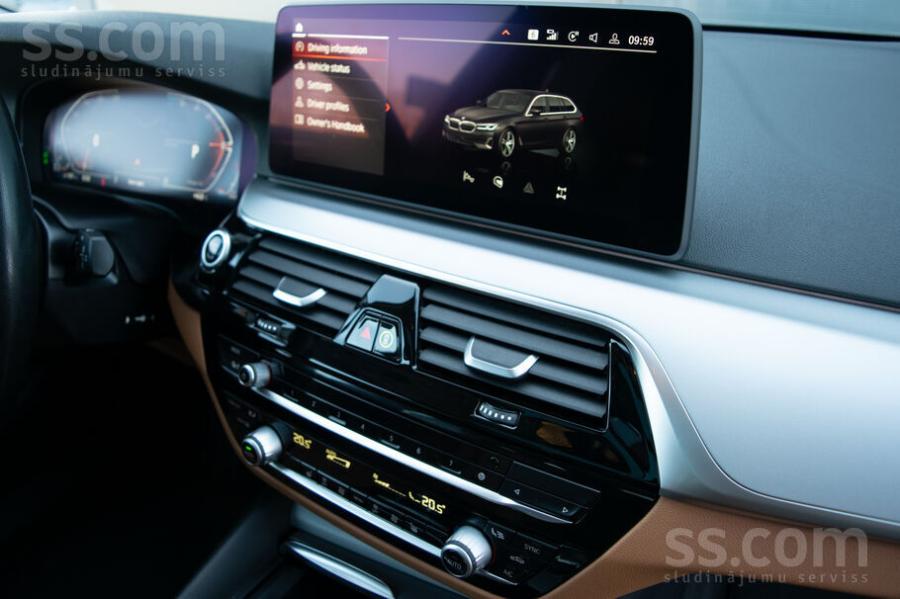 Black BMW 520 2021 in Riga, with an engine capacity of 2.00 L and mileage of 207 thousand km for 22000 €, photo 33 on AUTOMOTO.COM.LV