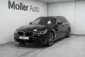 Black BMW 520 2022 in Vilnius, with an engine capacity of 2.00 L and mileage of 146 thousand km for 30500 €, photo  on AUTOMOTO.COM.LV