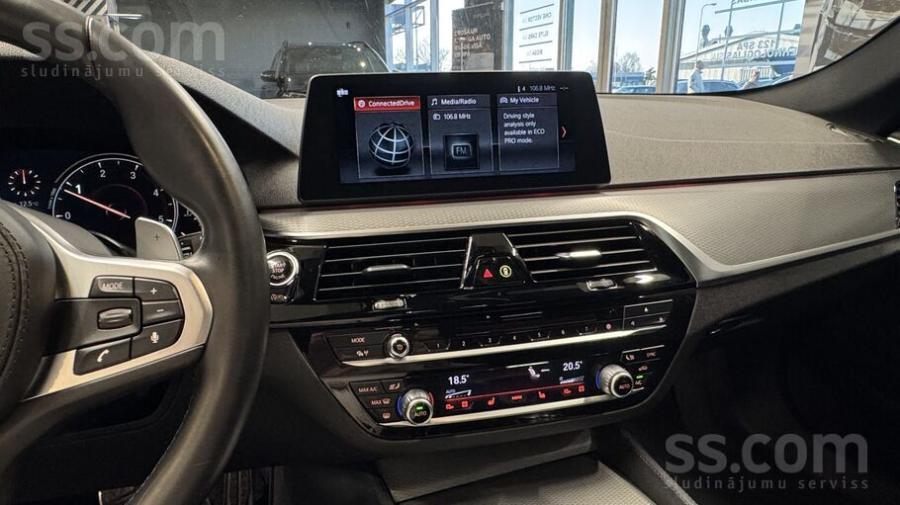 Blue BMW 520 2017 in Riga, with an engine capacity of 2.00 L and mileage of 163 thousand km for 18490 €, photo 27 on AUTOMOTO.COM.LV