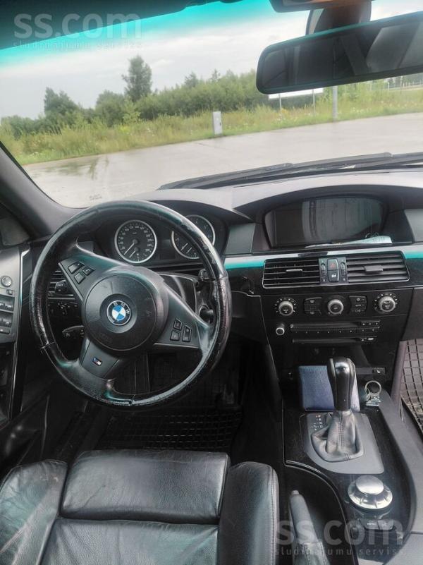 Blue BMW 520 2004 in Riga, with an engine capacity of 2.20 L and mileage of 0 thousand km for 2300 €, photo 8 on AUTOMOTO.COM.LV
