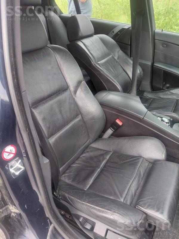 Blue BMW 520 2004 in Riga, with an engine capacity of 2.20 L and mileage of 0 thousand km for 2300 €, photo 10 on AUTOMOTO.COM.LV